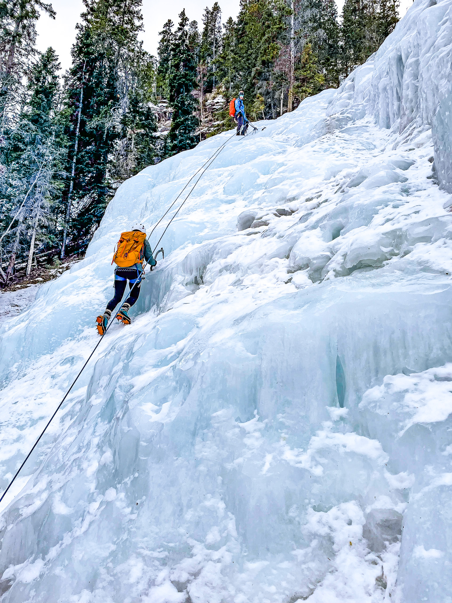 Ice Climbing in Canmore with Yamnuska Mountain Adventures • Simply Angella